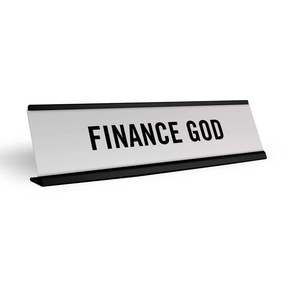 Finance God Desk Name Plate - Top Finance Inspired Gifts