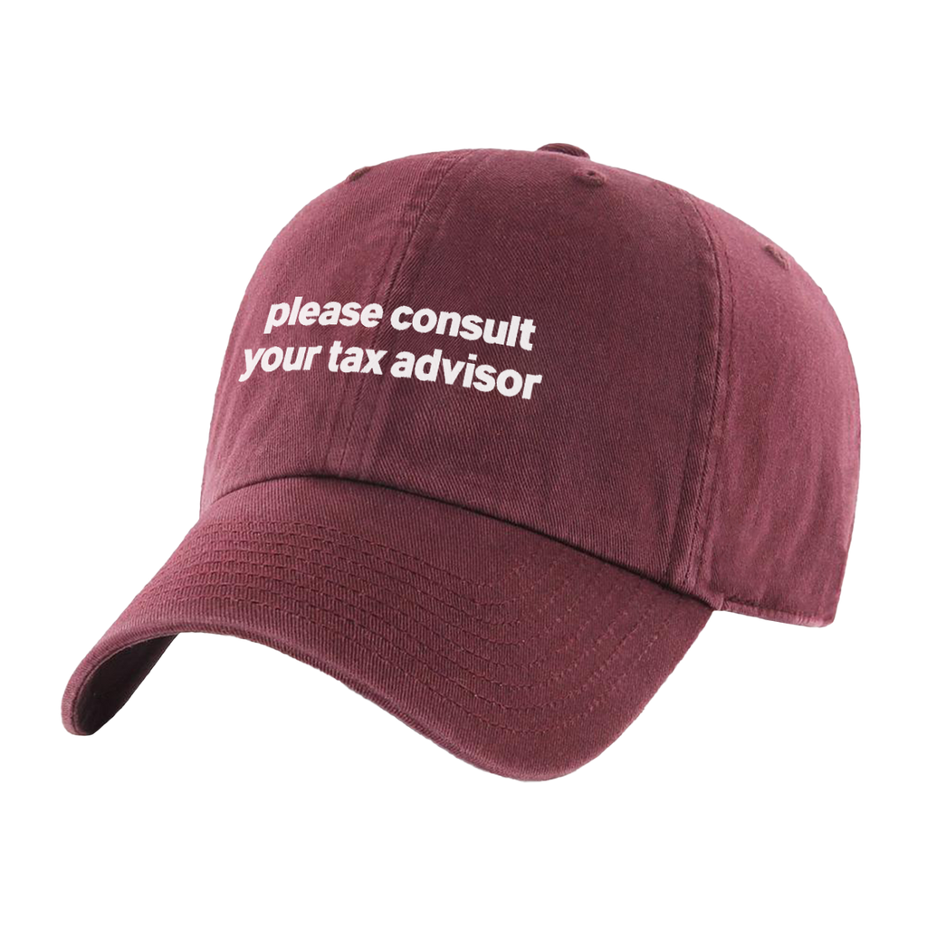 Please Consult Your Tax Advisor Hat