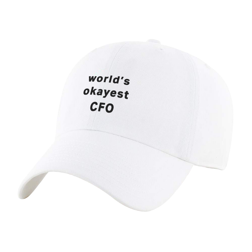 Funny Finance Hats | World's Okayest CFO Hat