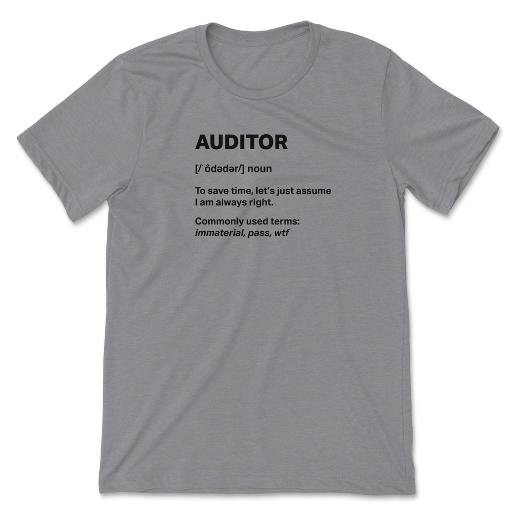 TB4A™ Audit T Shirts | Auditor T-Shirt