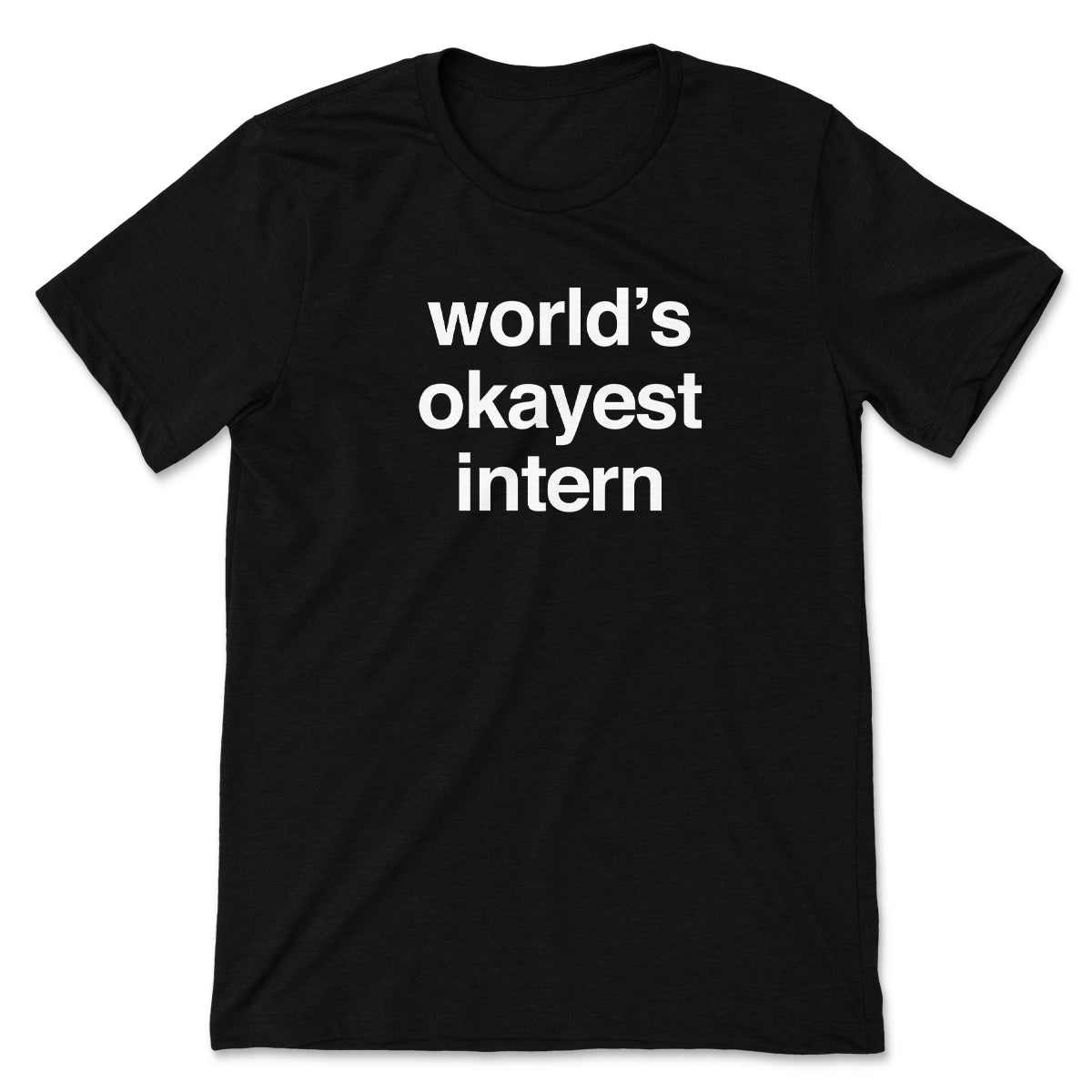 T-Shirts For Accountants | World's Okayest Intern T-Shirt